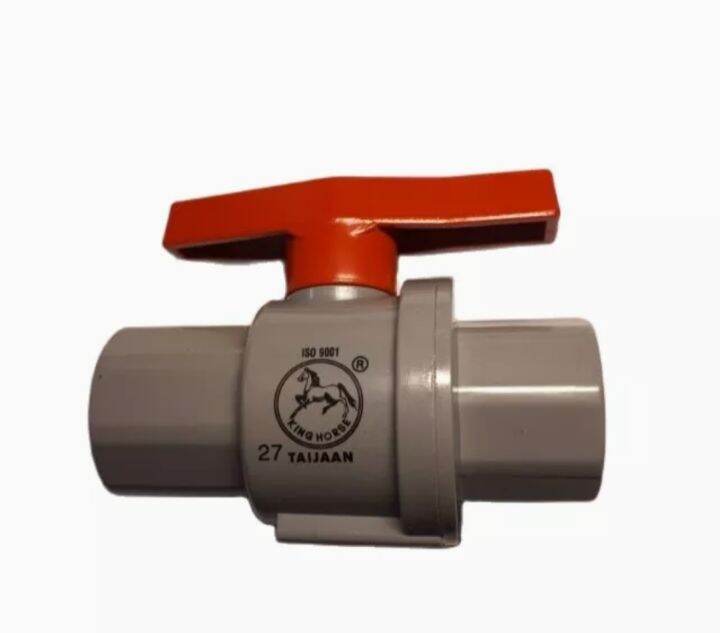 Van nhựa PVC tay đỏ - khoá nước đủ size phi Ø21, Ø27, Ø34, Ø42, Ø 49 ...