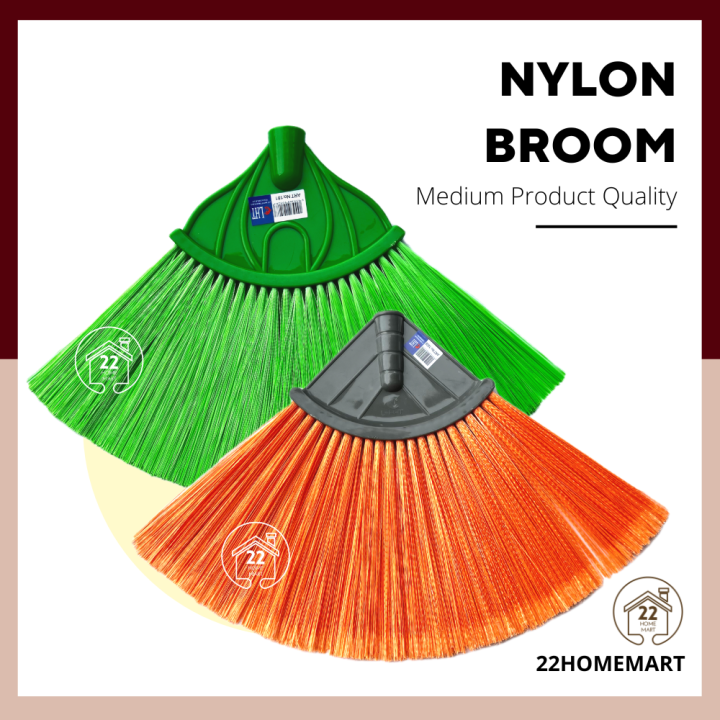 【MEDIUM QUALITY】Nylon PVC Soft Floor Broom Head DAILY USE Penyapu ...