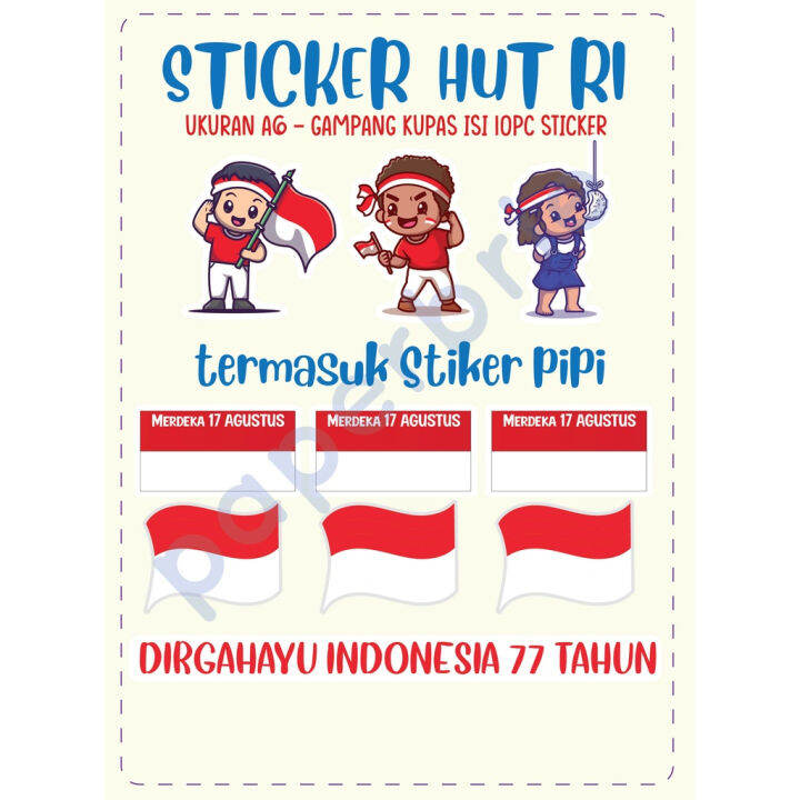 Set Stiker merdeka 17agustus dirgahayu indonesia Pasti Suka Cutting ...
