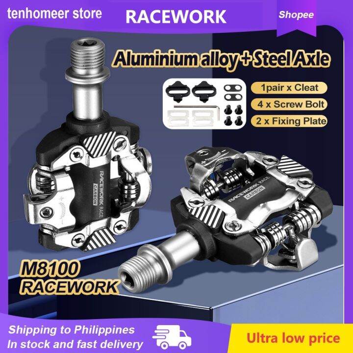 SHIMANO PD-M520 MTB Pedals Cleats - Black Mountain Bike Pedals lock ...