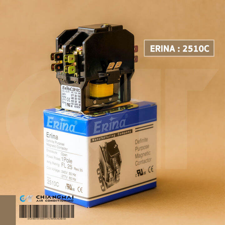 ERINA แมกเนติก คอนแทคเตอร์ แอร์ ยี่ห้อ Erina Magnetic contactor 25A ...