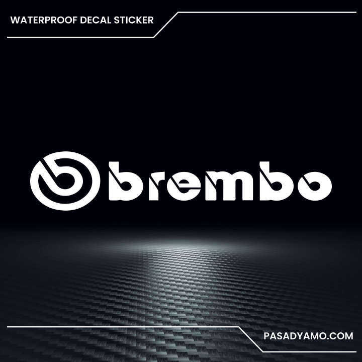 Brembo Decal Sticker for Cars and Motorcycles 2 x 10 inches | Lazada PH