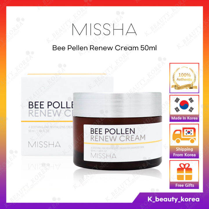 [MISSHA] Bee Pollen Renew Cream 50ml / Facial Skin Care Moisturizer ...