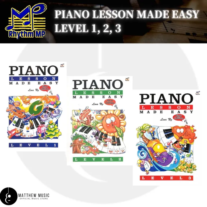**RHYTHM MP** PIANO LESSON MADE EASY LEVEL 1, 2, 3 | Lazada