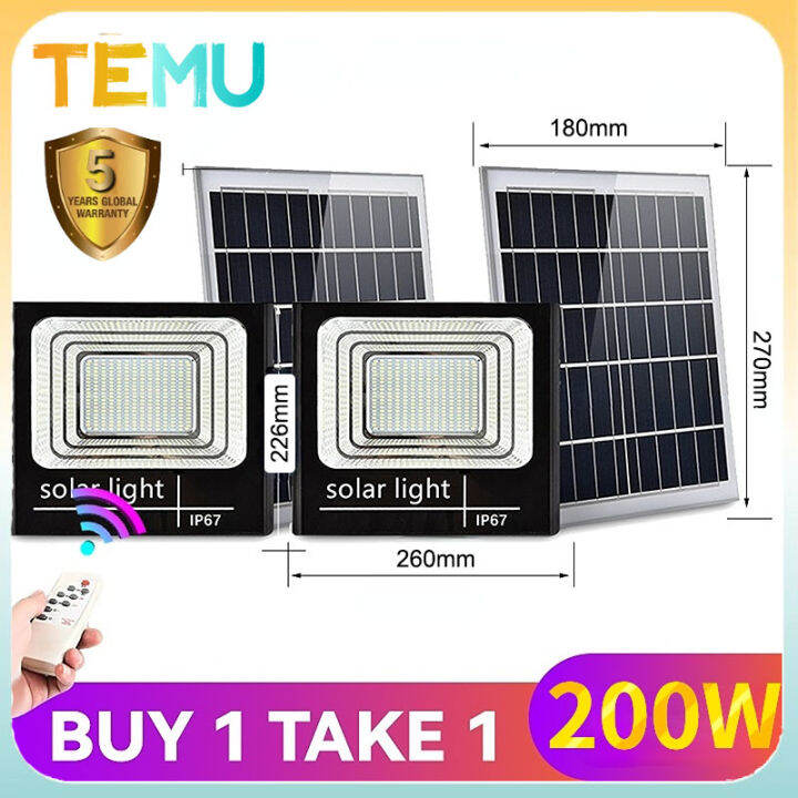 TEMU Solar Automatic Night Light Solar Lights Outdoor Waterproof BUY 1 ...