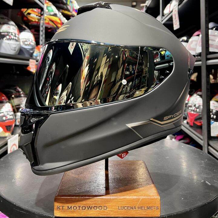 SPYDER FLIGHT Full Face Single Visor Helmet w/ FREE EXTRA VISOR | Lazada PH