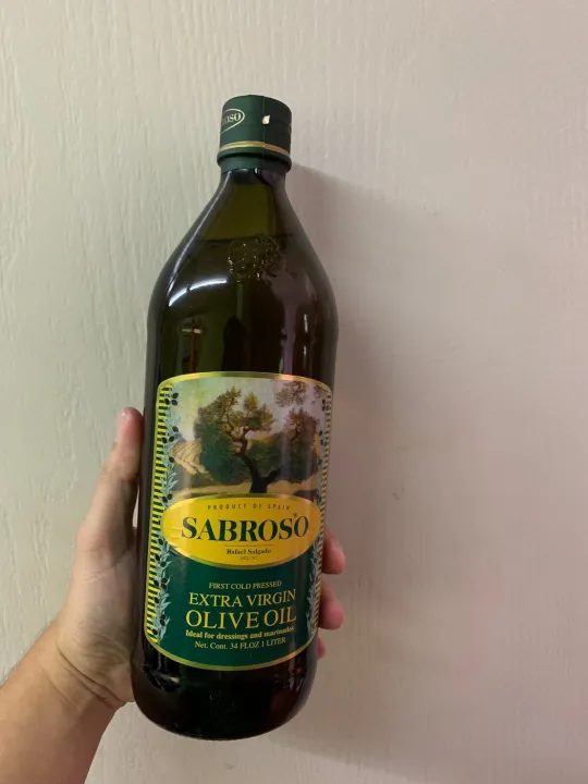 Sabroso Extra Virgin Olive Oil 1000ml น้ำมันมะกอก สำหรับทานสดๆ แบบผสม ...