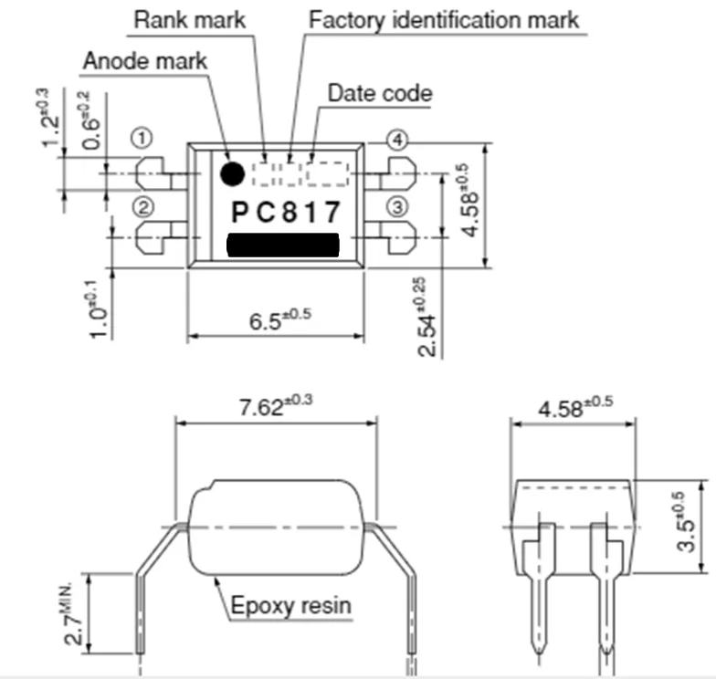PC817 Optocoupler: Pinout, Schematic, Equivalent, 45% OFF