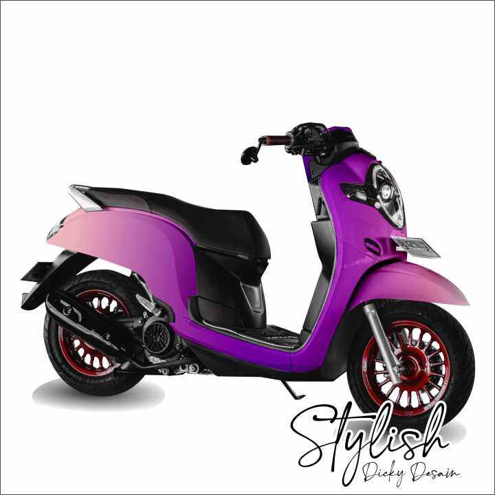 Decal scoopy full body Full Blok Sticker Scopy Dekal scoopy gradasi ...