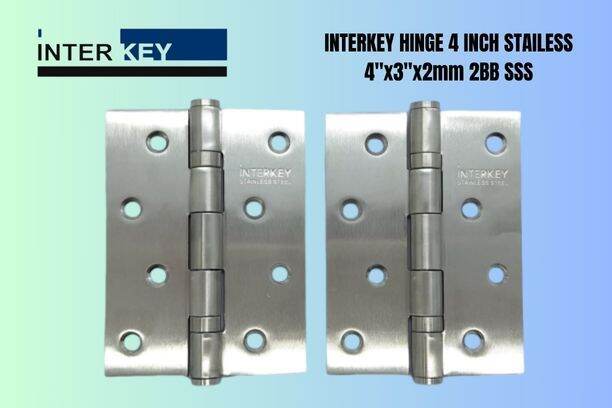 Engsel OL INTERKEY Hinge 4 inch (4"x3"x2,0mm) SSS | Lazada Indonesia