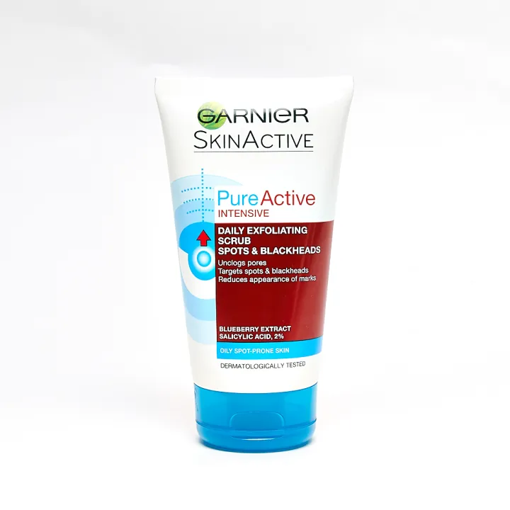 Garnier SkinActive Pure Active Intensive Daily Exfoliating Scrub 150 mL ...