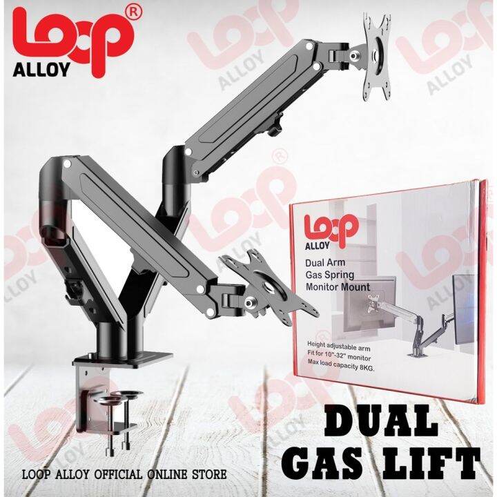 LOOP ALLOY Dual GasLift Monitor Bracket Mount C-clamp and Grommet | Lazada PH