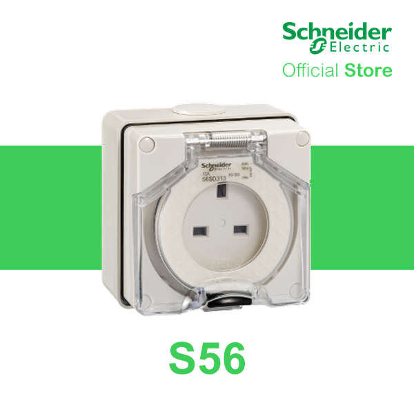 Schneider Electric S56 Series 250V 13A 3 Flat Pin Socket, Grey | Lazada Schneider Electric S56 Series 250V 13A 3 Flat Pin Socket, Grey | Lazada