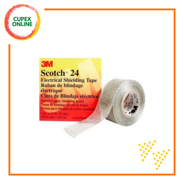 3M 24 Electrical Shielding Tape 25mm X 4.5m Silver Color | Lazada