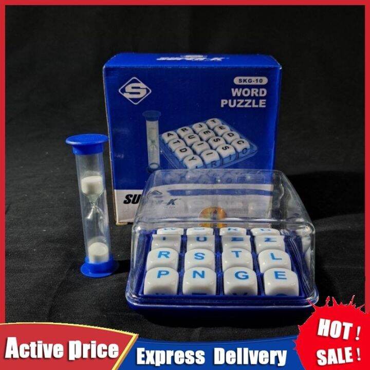 Word Puzzle with Sand Timer Super K's Word Factory or Big Boggle ...