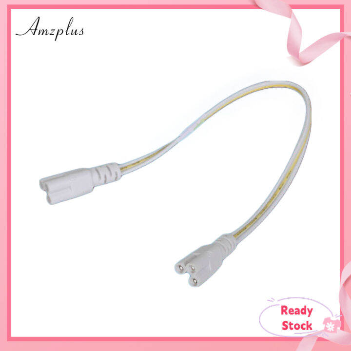 Amzplus 20cm T5 T8 Double End 3 Pin LED Tube Connector Cable Wire ...