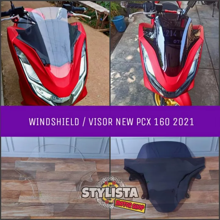 WINDSHIELD PCX 160 2021 2022 VISOR ALL NEW PCX 160 CC 2021 2022 ...