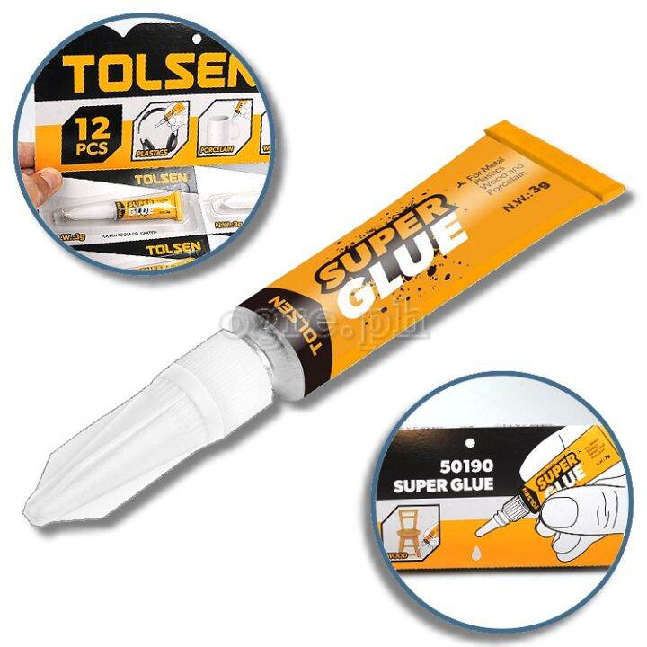 Tolsen 50190 Super Glue 3 Gms 12 Pack | Lazada PH