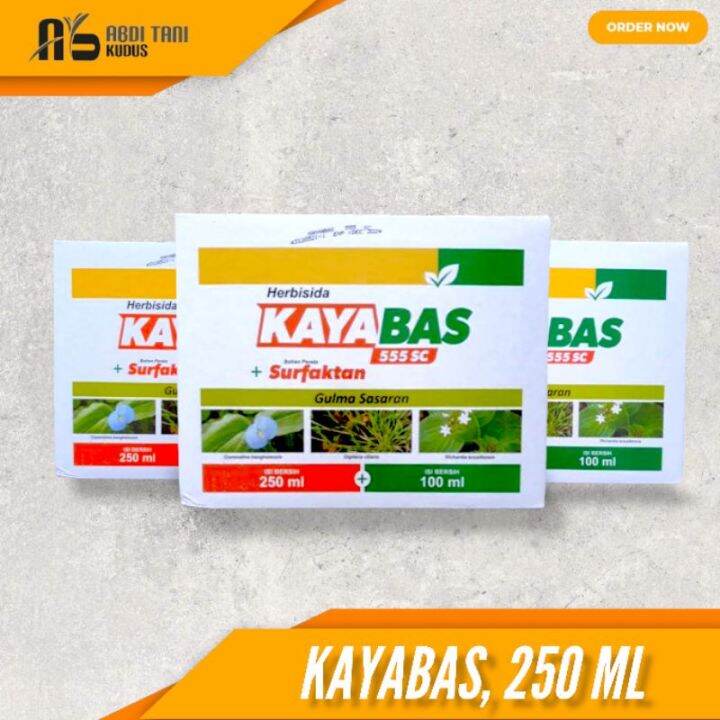 HERBISIDA KAYABAS 555 SC 250 ML + PERATA 100 ML PEMBASMI GULMA PADA JAGUNG FREE TOPI | Lazada ...
