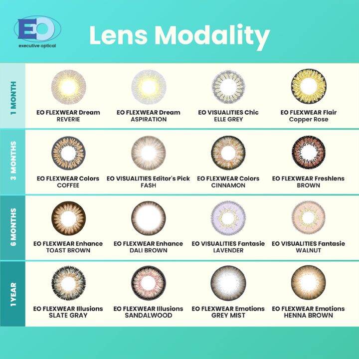 HOT YMJKE EO Flexwear Allure Colored Contact Lens - Natural Grey (1 ...