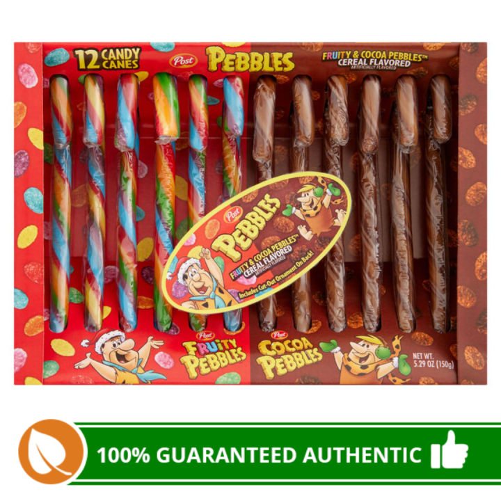Post Fruity and Cocoa Pebbles Flavored Candy Canes 12 Pack | Lazada PH