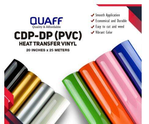 (20inches * 1 meter) QUAFF Cdp/Pvc Rubberize Heat Transfer / Cuttable ...