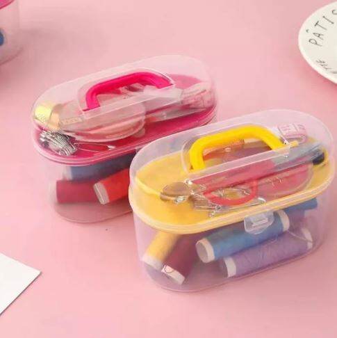 10 in1 Sewing Kit Box Set Small Household Sewing Tools Portable Sewing ...