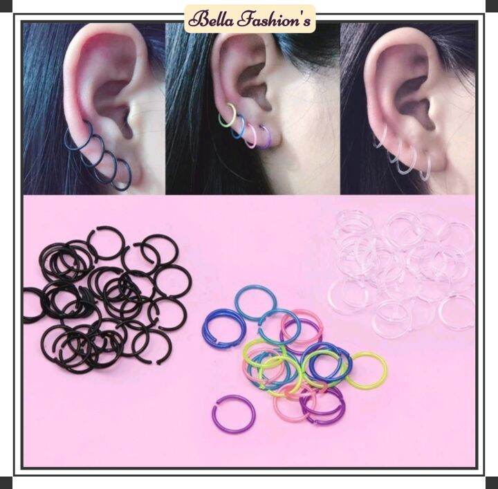 【READY STOCK】Anti Allergy Plastic Ear Stick Stud Earrings Subang Lidi ...