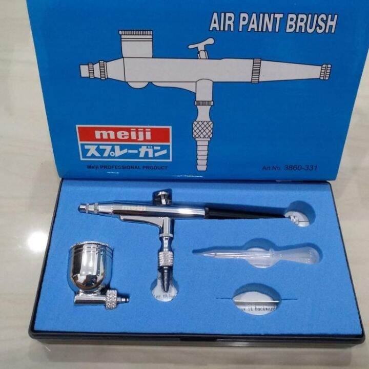 Spray Gun Lukis / Air Paint Brush Kit Meiji / spray gun airbrush meiji ...