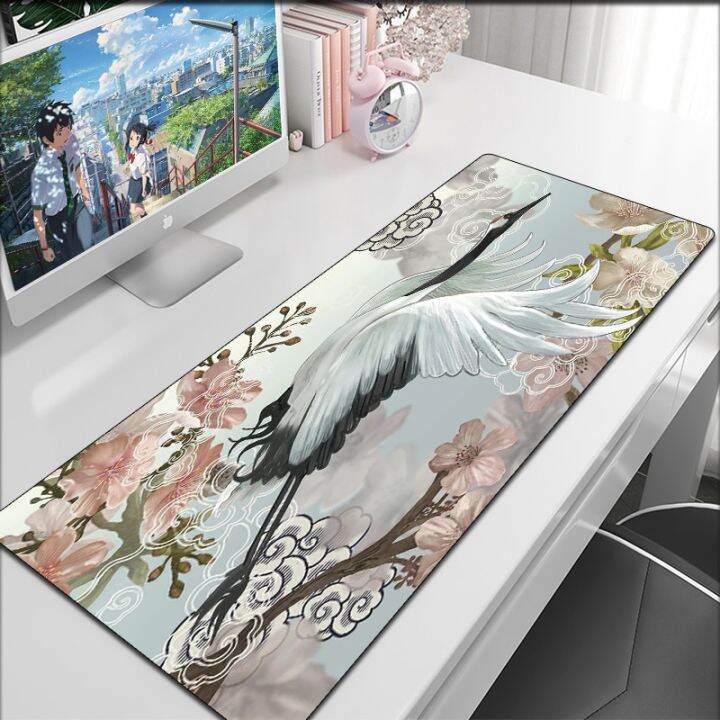 New Gaming Mouse Pad Xxl Cherry Blossom Illustration Gamer Accessories ...