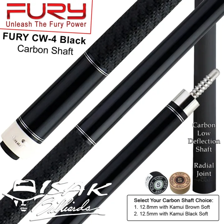 Fury CW-4 Carbon Cue - Low Deflection Shaft Kamui Billiard Pool Stick | Lazada Indonesia