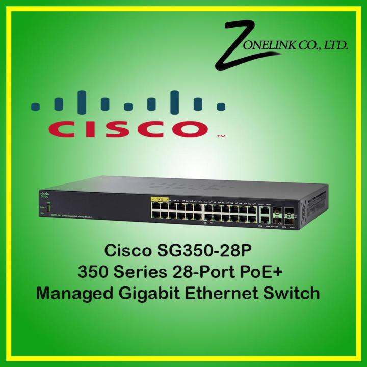 Cisco SG350-28P 350 Series 28-Port PoE+ Managed Gigabit Ethernet Switch ...
