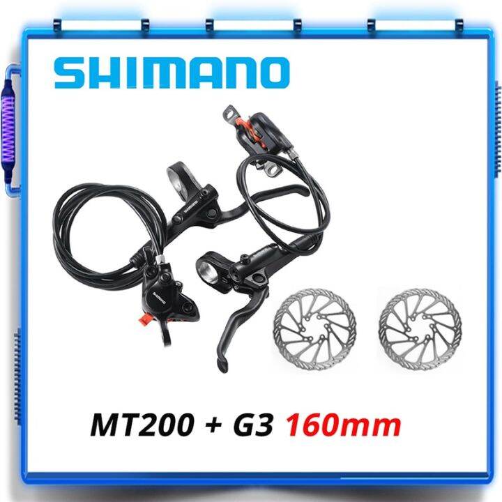 Shimano MT200 Hydraulic Disc Brake MTB Mountain Bike Set Contains MT200 ...