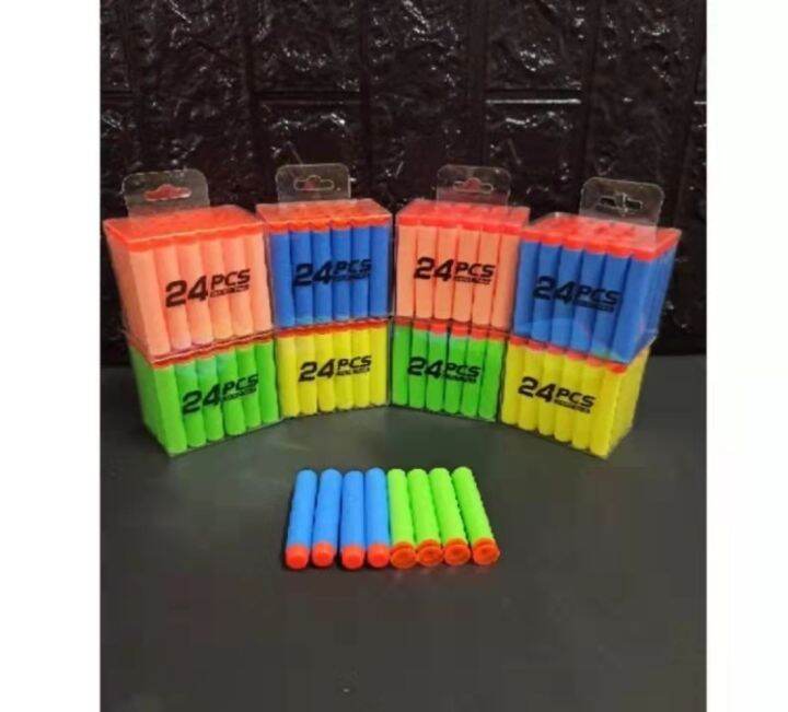 Nerf Gun Bullet Sticky Bounce Head Random Color Soft Bullet Darts for ...