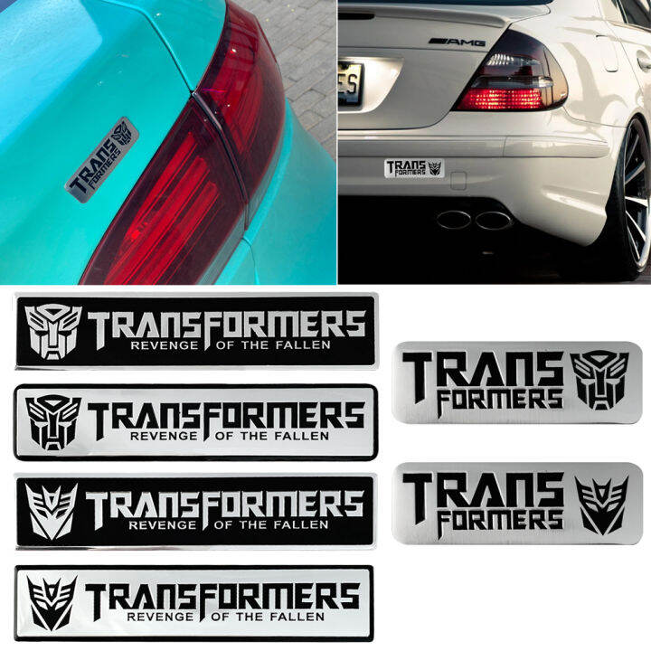 Transformers Car Emblem Stickers Aluminum Autobots Decepticons Stickers ...