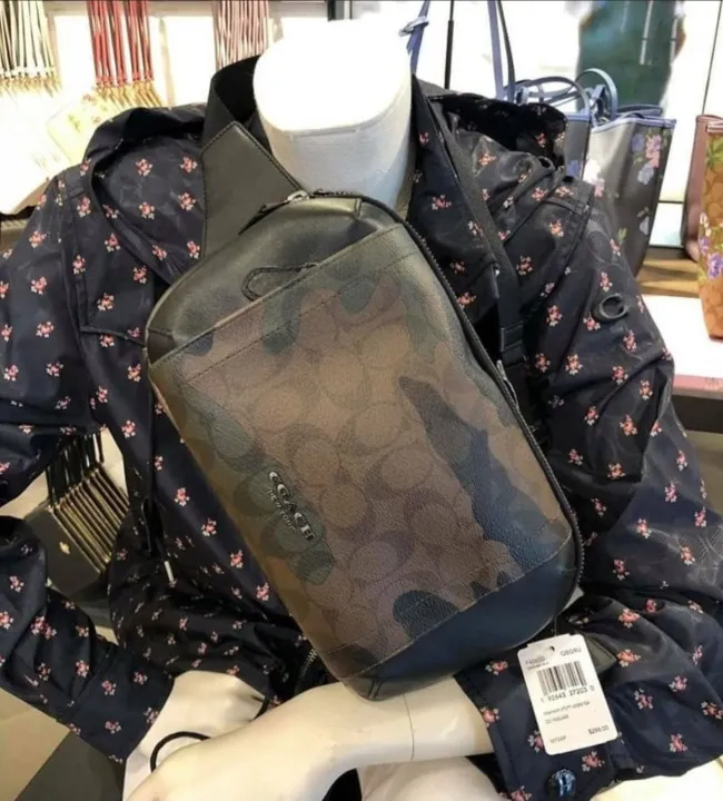 Coach F40650 Graham Utility Pack In Signature Canvas with Camo Print ...