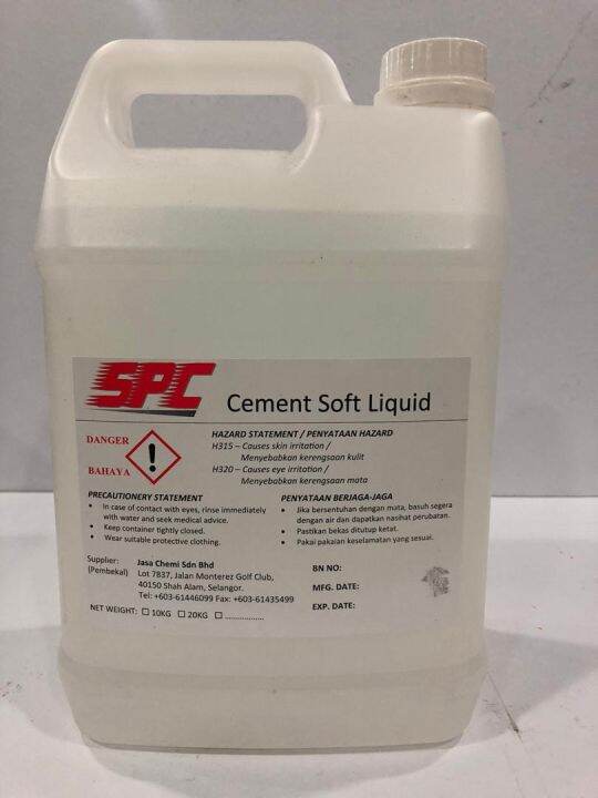 ( 5 L ) SPC Cement Softerner Cement Stain Remover Liquid Heavy Duty ...