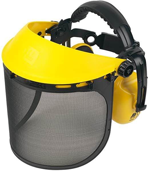 Mesh Visor and Ear Muff Combination for Trimmer and Brushcutting Face ...