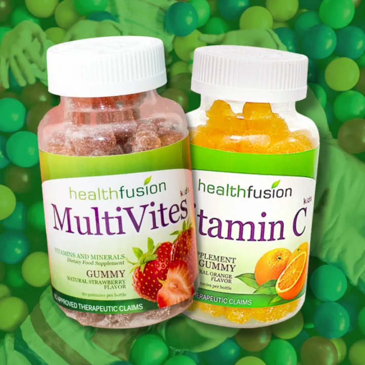 "Full of Vitamins w/ Gummy Bear" 🧸 by Health Fusion 1 Bottle (90 ...