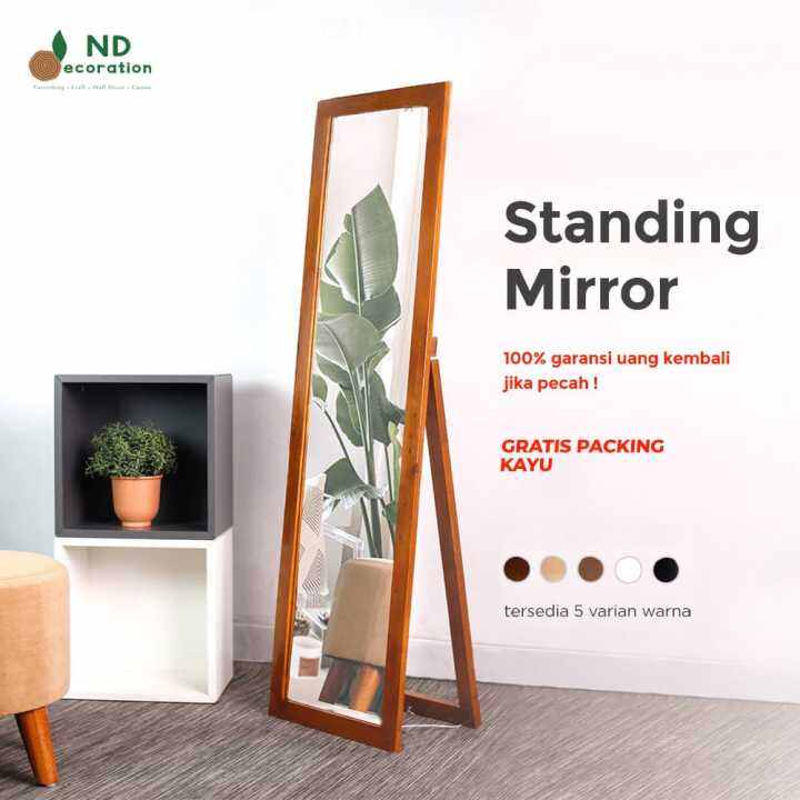 Standing Mirror Kotak Jatibelanda / Cermin Berdiri / Kaca Standing Full ...