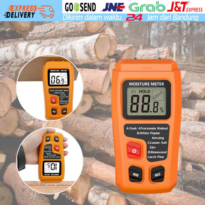 Digital Wood Moisture Meter Alat Ukur Kelembaban Kadar Air Pada Kayu ...