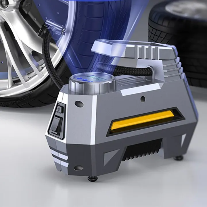 Portable 12V Car Air Compressor Inflatable Pump Automobile Tire ...
