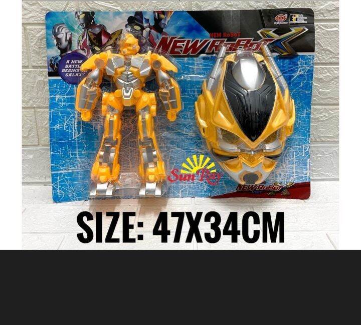 robot transformer bumblebee kuning set topeng mask action figure ...