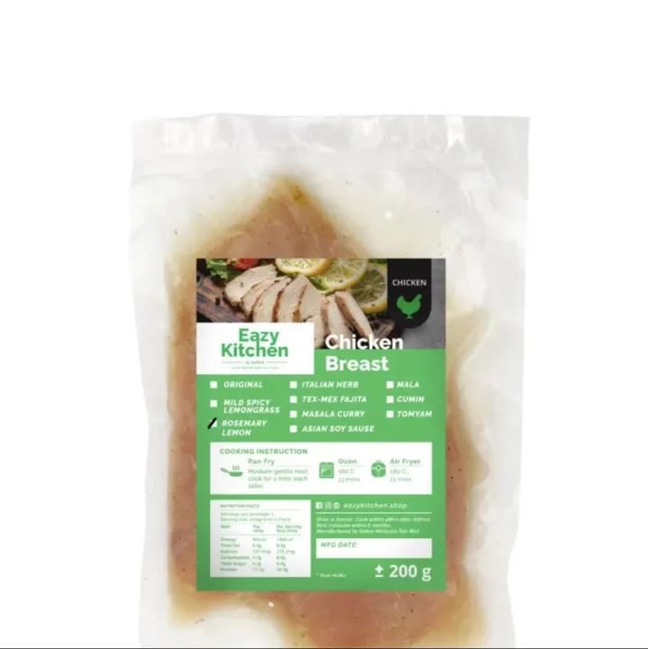 EAZY KITCHEN ROSEMARY CHICKEN BREAST 200G | Lazada