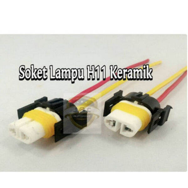 Soket Lampu H11 Bahan Keramik [Anti Panas] Kabel Murni Tembaga | Lazada ...