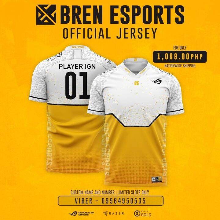 Esports Jersey Custom Ph for MenBren Esport Jersey Free Nickname MPL ...