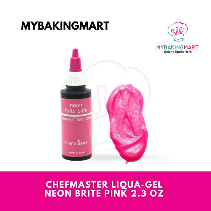 Mybakingmart | Chefmaster Neon Brite Pink Liqua - Gel Food Coloring 2. ...