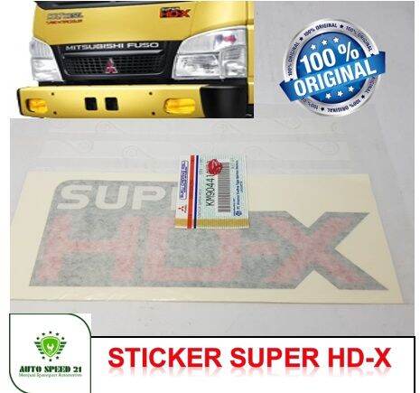 STIKER LOGO TULISAN SUPER HD-X STICKER LABEL CANTER 110PS 125PS 136PS ...
