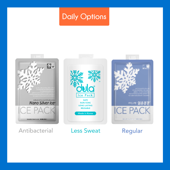 Nano Silver or Less Sweat Reusable Gel Ice Pack Made in Korea for ...