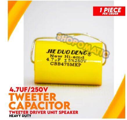 Tweeter Capacitor 4.7UF 250V Driver Unit Horn Speaker | Lazada PH
